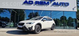 White Subaru XV 2023 in Riga, with an engine capacity of 1.60 L and mileage of 73 thousand km for 23600 €, photo  on AUTOMOTO.COM.LV