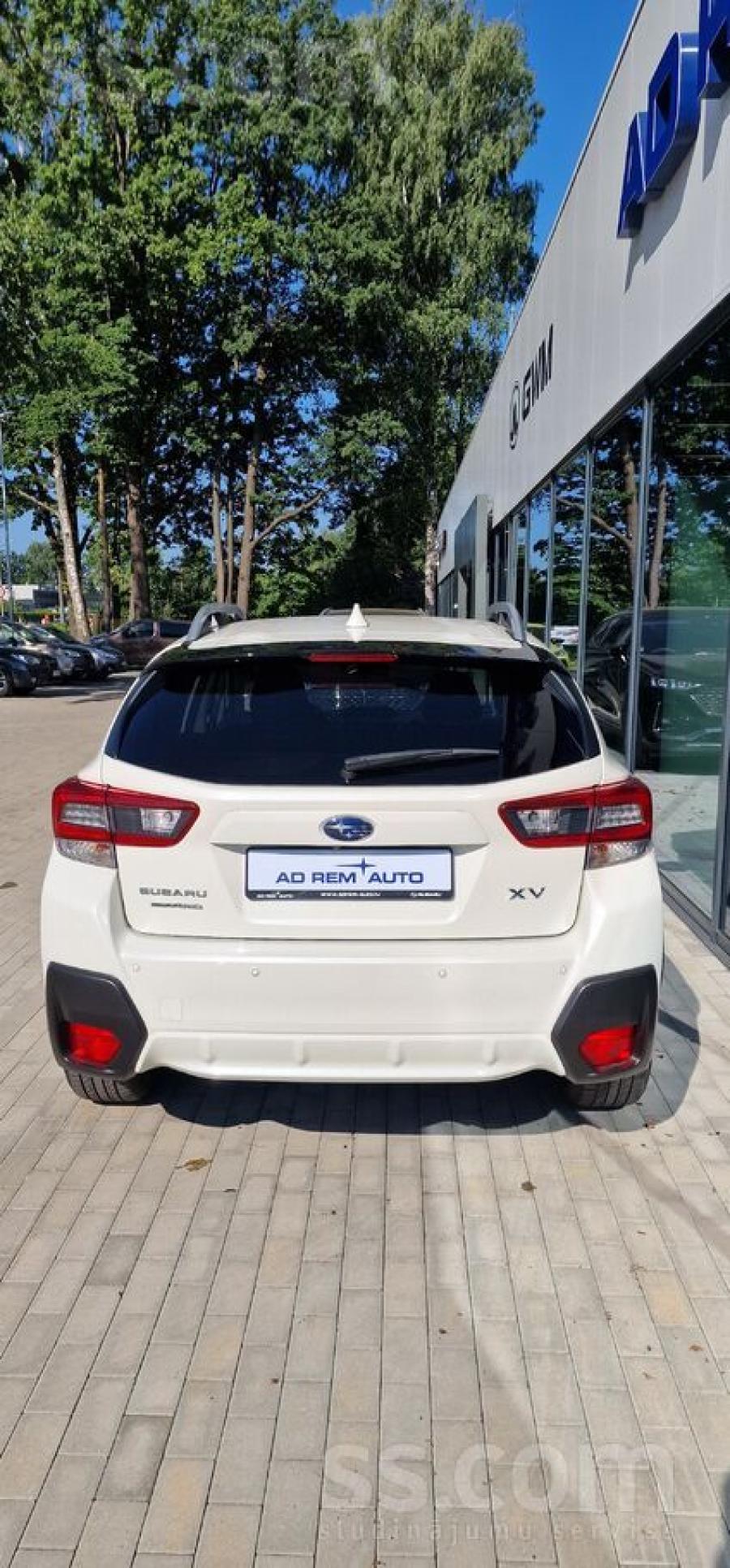 White Subaru XV 2023 in Riga, with an engine capacity of 1.60 L and mileage of 73 thousand km for 23600 €, photo 7 on AUTOMOTO.COM.LV