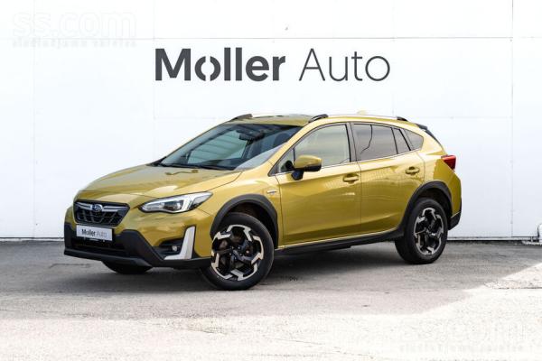 Yellow Subaru XV 2023 in Riga, with an engine capacity of 2.00 L and mileage of 40 thousand km for 24750 €, photo 1 on AUTOMOTO.COM.LV