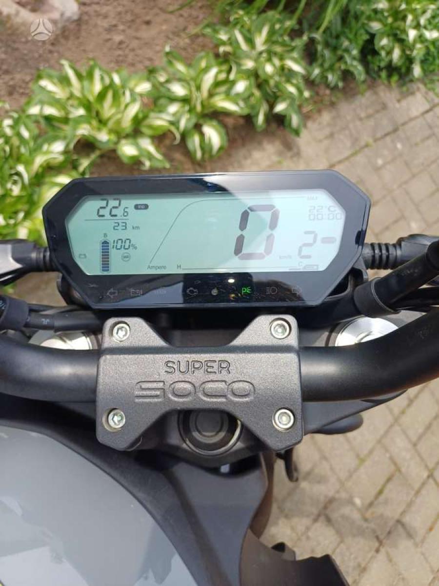 Серый Super SOCO TS 2025 в Клайпеда, объемом двигателя 0.00 л и пробегом 0 тыс. км за 1950 €, фото 8 на AUTOMOTO.COM.LV