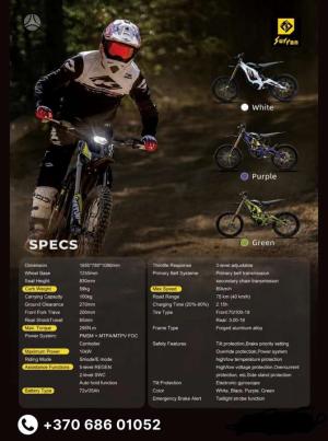 Sur-Ron Light bee X 2026 в Вильнюс, объемом двигателя 0.00 л и пробегом 0 тыс. км за 4350 €, фото 4 на AUTOMOTO.COM.LV