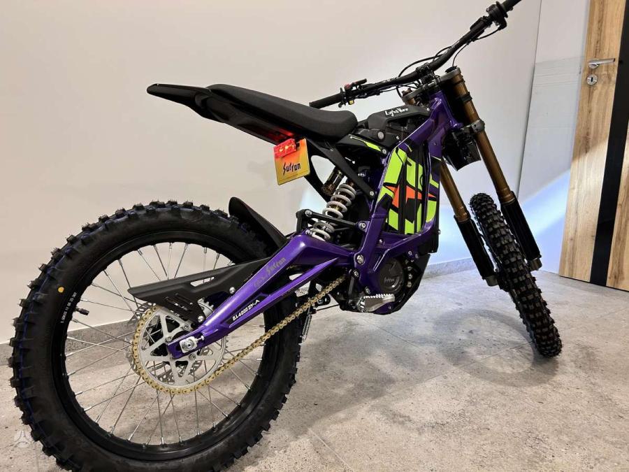 Violets Sur-Ron Light bee X 2025 Viļņa, ar dzinēja tilpumu 0.00 L un nobraukumu 3 tūkst. km par 3800 €, foto 5 vietnē AUTOMOTO.COM.LV