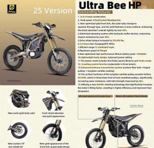 Melns Sur-Ron Ultra bee 2025 Rīga, ar dzinēja tilpumu 0.00 L un nobraukumu 0 tūkst. km par 7299 €, foto 10 vietnē AUTOMOTO.COM.LV