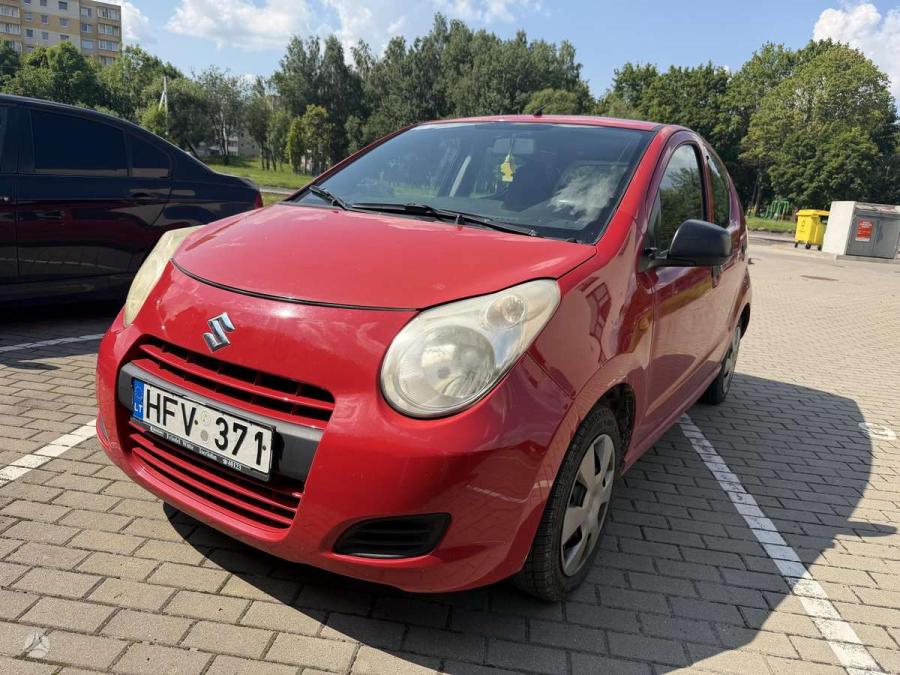 Sarkans Suzuki Alto 2009 Kauņa, ar dzinēja tilpumu 1.00 L un nobraukumu 180 tūkst. km par 450 €, foto 4 vietnē AUTOMOTO.COM.LV