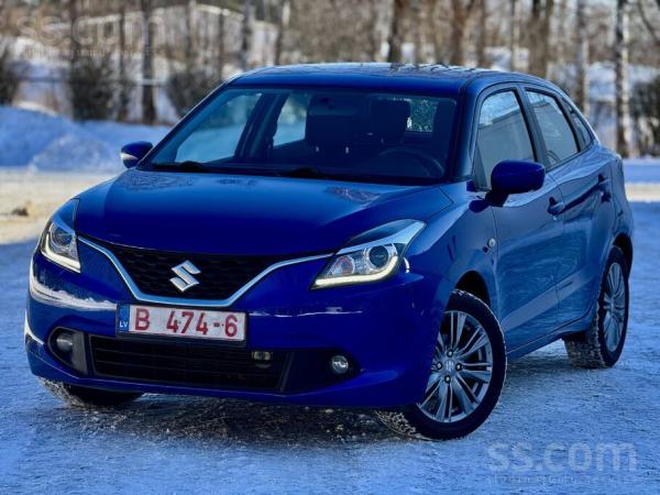 Blue Suzuki Baleno 2017 in Riga, with an engine capacity of 1.30 L and mileage of 0 thousand km for 6970 €, photo 1 on AUTOMOTO.COM.LV