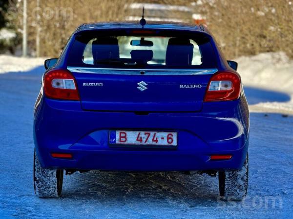 Blue Suzuki Baleno 2017 in Riga, with an engine capacity of 1.30 L and mileage of 0 thousand km for 6570 €, photo 8 on AUTOMOTO.COM.LV