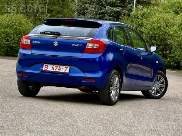 Blue Suzuki Baleno 2017 in Riga, with an engine capacity of 1.30 L and mileage of 0 thousand km for 5970 €, photo 4 on AUTOMOTO.COM.LV