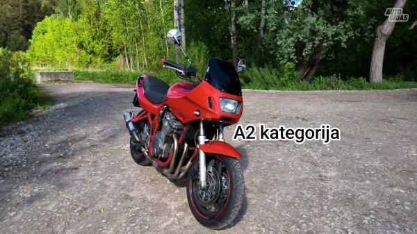 Sarkans Suzuki Bandit 1998 Kauņa, ar dzinēja tilpumu 0.60 L un nobraukumu 59 tūkst. km par 1500 €, foto 1 vietnē AUTOMOTO.COM.LV