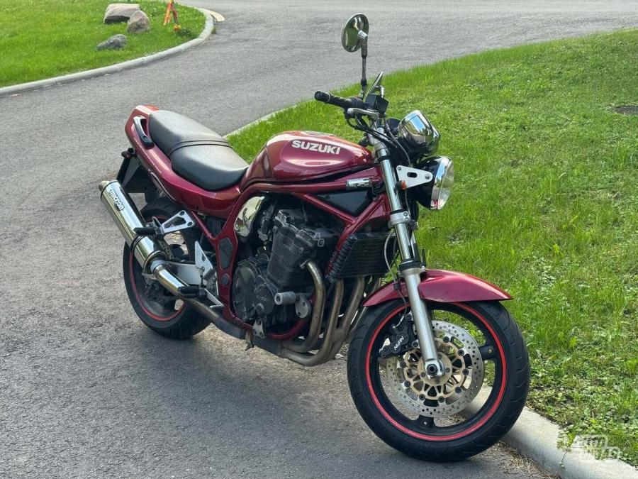 Sarkans Suzuki Bandit 1999 Kauņa, ar dzinēja tilpumu 1.20 L un nobraukumu 38 tūkst. km par 1550 €, foto 5 vietnē AUTOMOTO.COM.LV