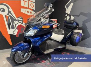 Blue Suzuki Burgman 2005 in Vilnius, with an engine capacity of 0.65 L and mileage of 46 thousand km for 2299 €, photo 1 on AUTOMOTO.COM.LV