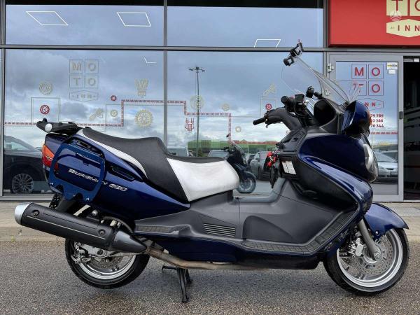 Blue Suzuki Burgman 2005 in Vilnius, with an engine capacity of 0.65 L and mileage of 46 thousand km for 2299 €, photo 8 on AUTOMOTO.COM.LV
