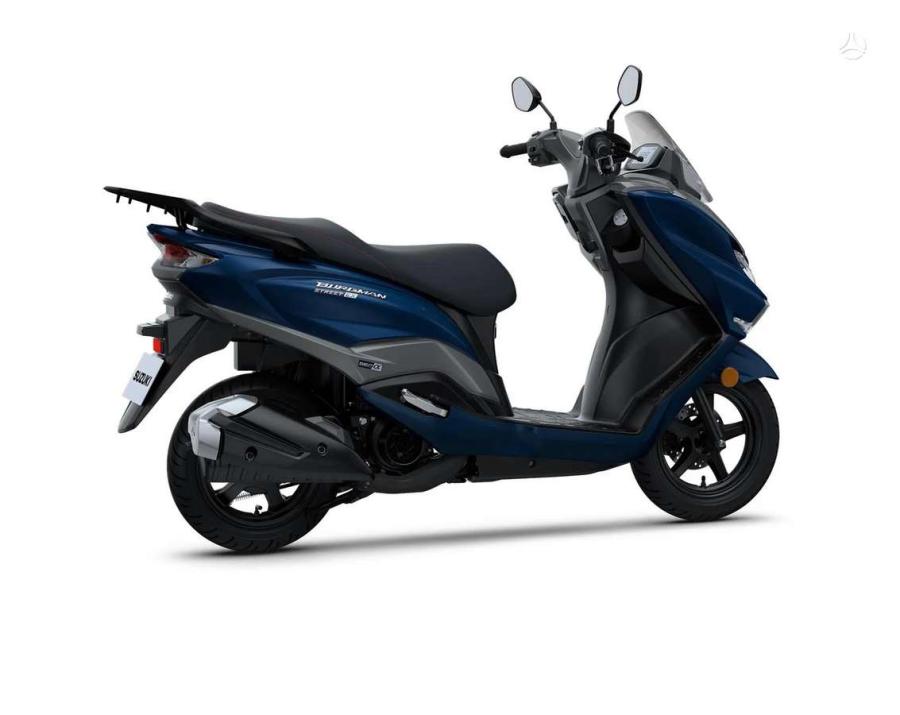 Zils Suzuki Burgman 2026 Viļņa, ar dzinēja tilpumu 0.13 L un nobraukumu 1 tūkst. km par 2990 €, foto 6 vietnē AUTOMOTO.COM.LV