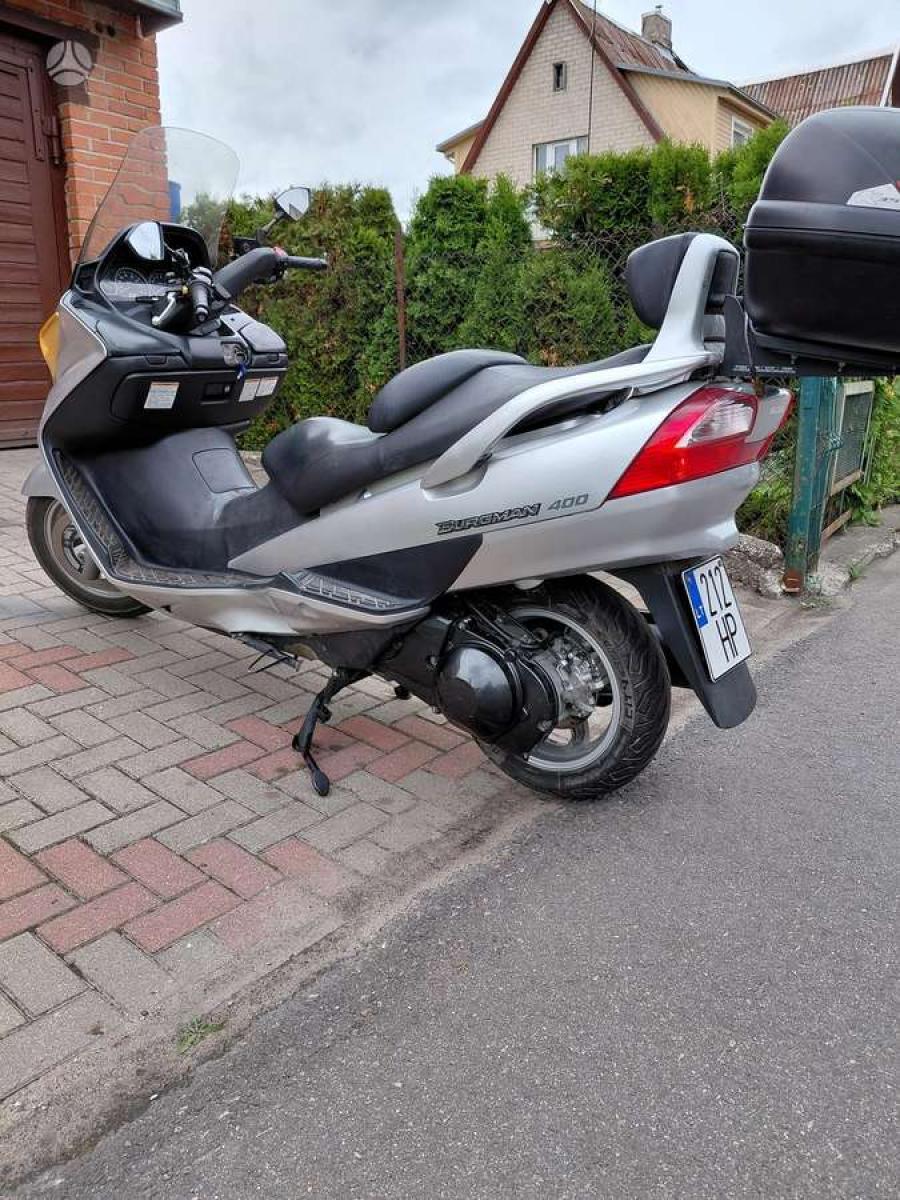 Сузуки Burgman 2004 в Каунас, объемом двигателя 0.40 л и пробегом 27 тыс. км за 1099 €, фото 5 на AUTOMOTO.COM.LV