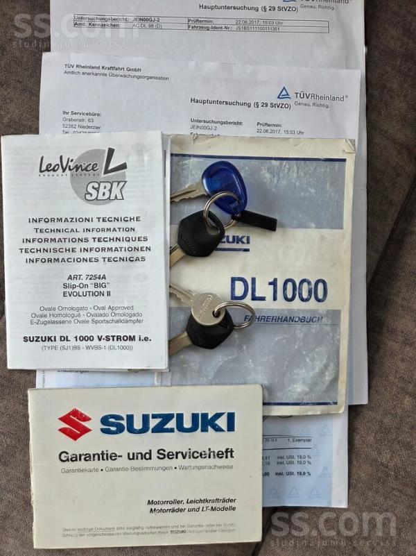 Suzuki DL 1000 2003 in Ventspils, with an engine capacity of 1.00 L and mileage of 0 thousand km for 2900 €, photo 10 on AUTOMOTO.COM.LV