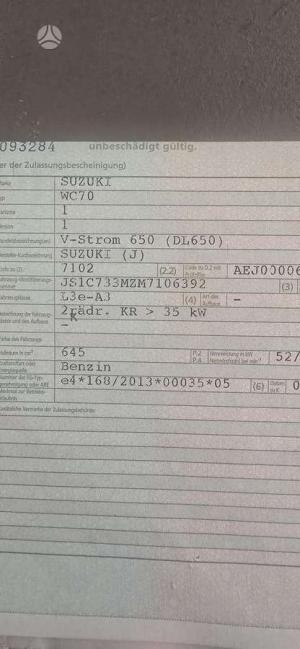 Suzuki DL 2022 in Klaipeda, with an engine capacity of 0.65 L and mileage of 2 thousand km for 8900 €, photo 10 on AUTOMOTO.COM.LV