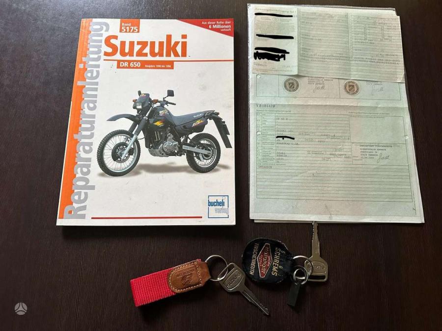 Suzuki DR 1994 Tauragė, ar dzinēja tilpumu 0.65 L un nobraukumu 38 tūkst. km par 1940 €, foto 15 vietnē AUTOMOTO.COM.LV