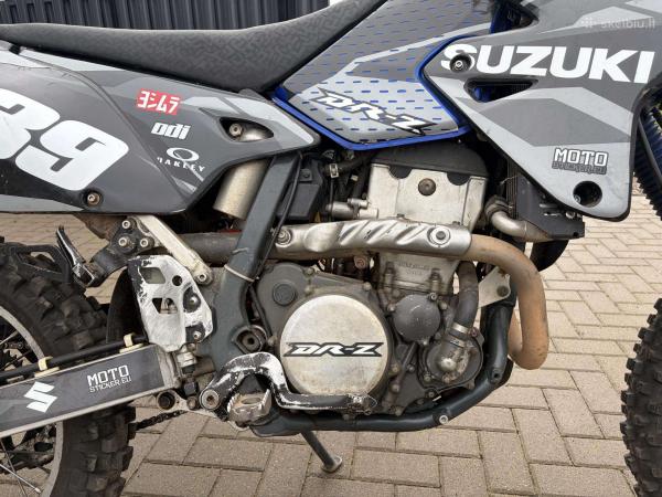 Blue Suzuki DR-Z 2003 in Vilnius, with an engine capacity of 0.40 L and mileage of 21 thousand km for 3300 €, photo 10 on AUTOMOTO.COM.LV