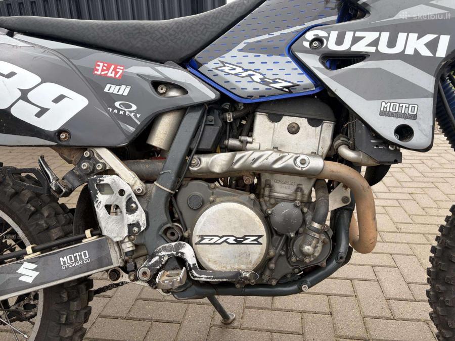 Blue Suzuki DR-Z 2003 in Vilnius, with an engine capacity of 0.40 L and mileage of 21 thousand km for 3300 €, photo 10 on AUTOMOTO.COM.LV