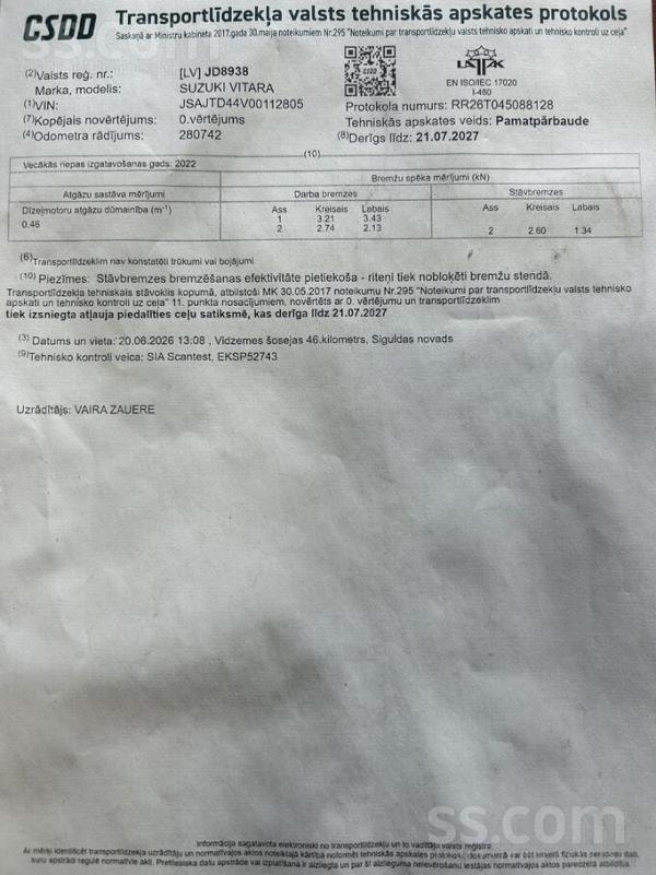 Pelēks Suzuki grand-vitara 2006 Rīga, ar dzinēja tilpumu 1.90 L un nobraukumu 283 tūkst. km par 2350 €, foto 10 vietnē AUTOMOTO.COM.LV