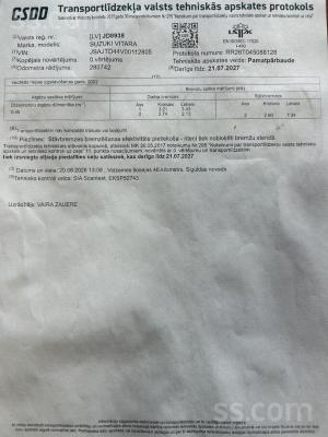 Pelēks Suzuki grand-vitara 2006 Rīga, ar dzinēja tilpumu 1.90 L un nobraukumu 283 tūkst. km par 2350 €, foto 10 vietnē AUTOMOTO.COM.LV