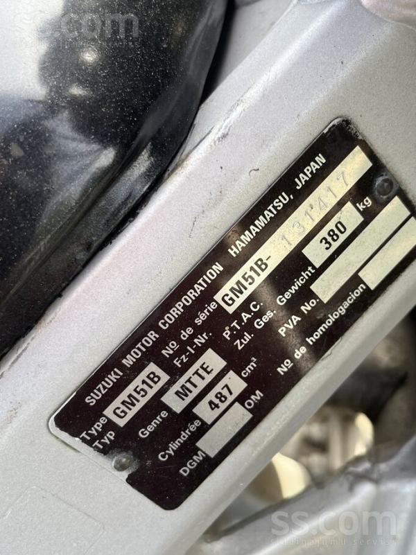 Suzuki GS 500 1995 in Limbazi, with an engine capacity of 0.49 L and mileage of 0 thousand km for 1430 €, photo 2 on AUTOMOTO.COM.LV