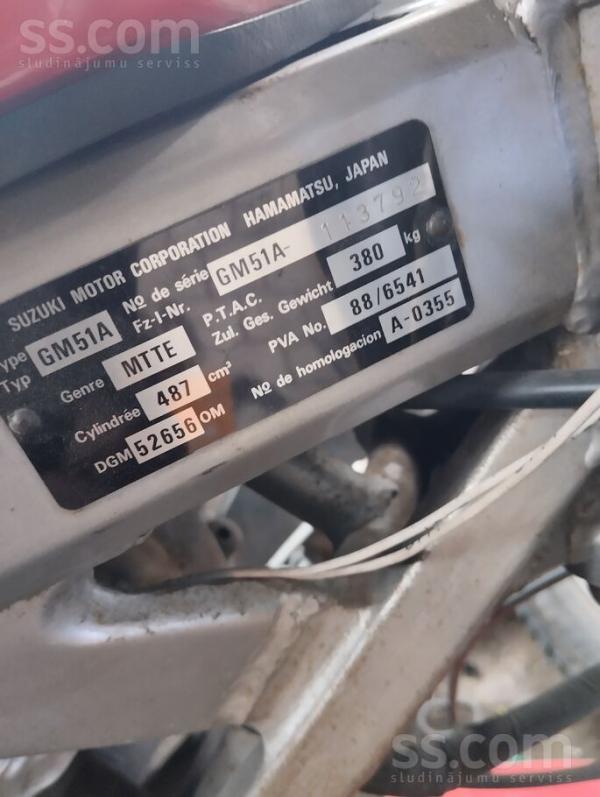 Сузуки GS 500E 1997 в Даугавпилс, объемом двигателя 0.49 л и пробегом 0 тыс. км за 750 €, фото 4 на AUTOMOTO.COM.LV