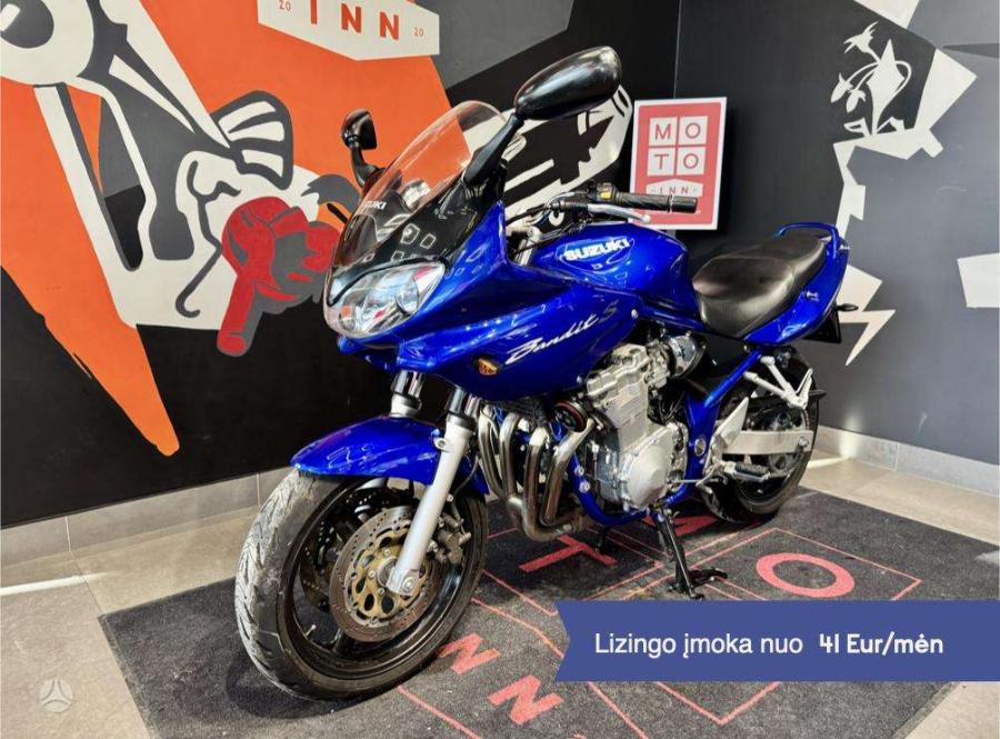 Zils Suzuki GSF 2002 Viļņa, ar dzinēja tilpumu 0.60 L un nobraukumu 48 tūkst. km par 1999 €, foto 1 vietnē AUTOMOTO.COM.LV