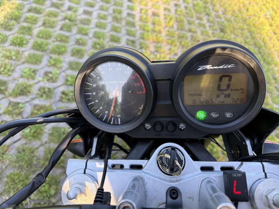 Suzuki GSF 2006 in Vilnius, with an engine capacity of 0.66 L and mileage of 61 thousand km for 2450 €, photo 14 on AUTOMOTO.COM.LV