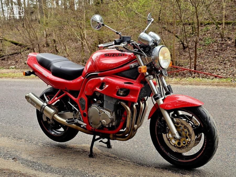 Red Suzuki GSF 1995 in Vilnius, with an engine capacity of 0.60 L and mileage of 62 thousand km for 950 €, photo 1 on AUTOMOTO.COM.LV