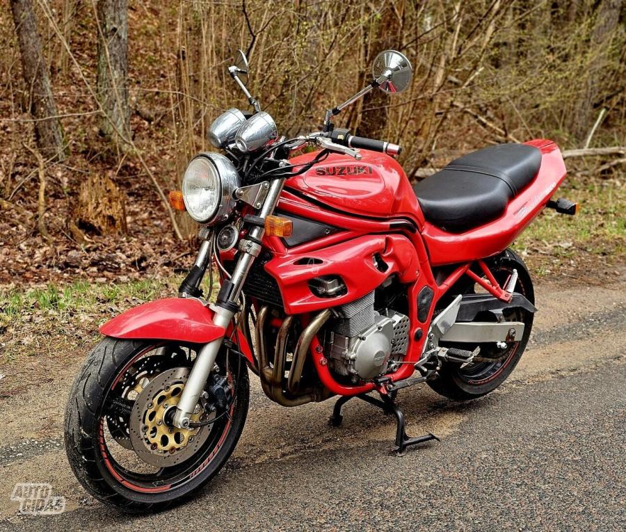 Red Suzuki GSF 1995 in Vilnius, with an engine capacity of 0.60 L and mileage of 62 thousand km for 950 €, photo 3 on AUTOMOTO.COM.LV