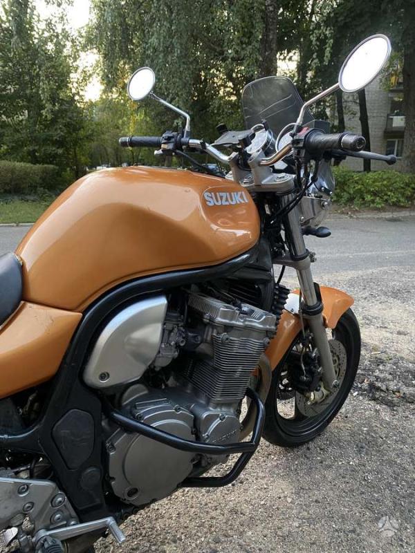 Dzeltens Suzuki GSF 1997 Viļņa, ar dzinēja tilpumu 0.60 L un nobraukumu 84 tūkst. km par 2150 €, foto 8 vietnē AUTOMOTO.COM.LV