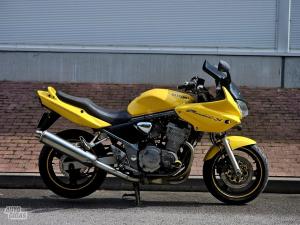 Dzeltens Suzuki GSF 2003 Viļņa, ar dzinēja tilpumu 0.60 L un nobraukumu 0 tūkst. km par 1250 €, foto  vietnē AUTOMOTO.COM.LV