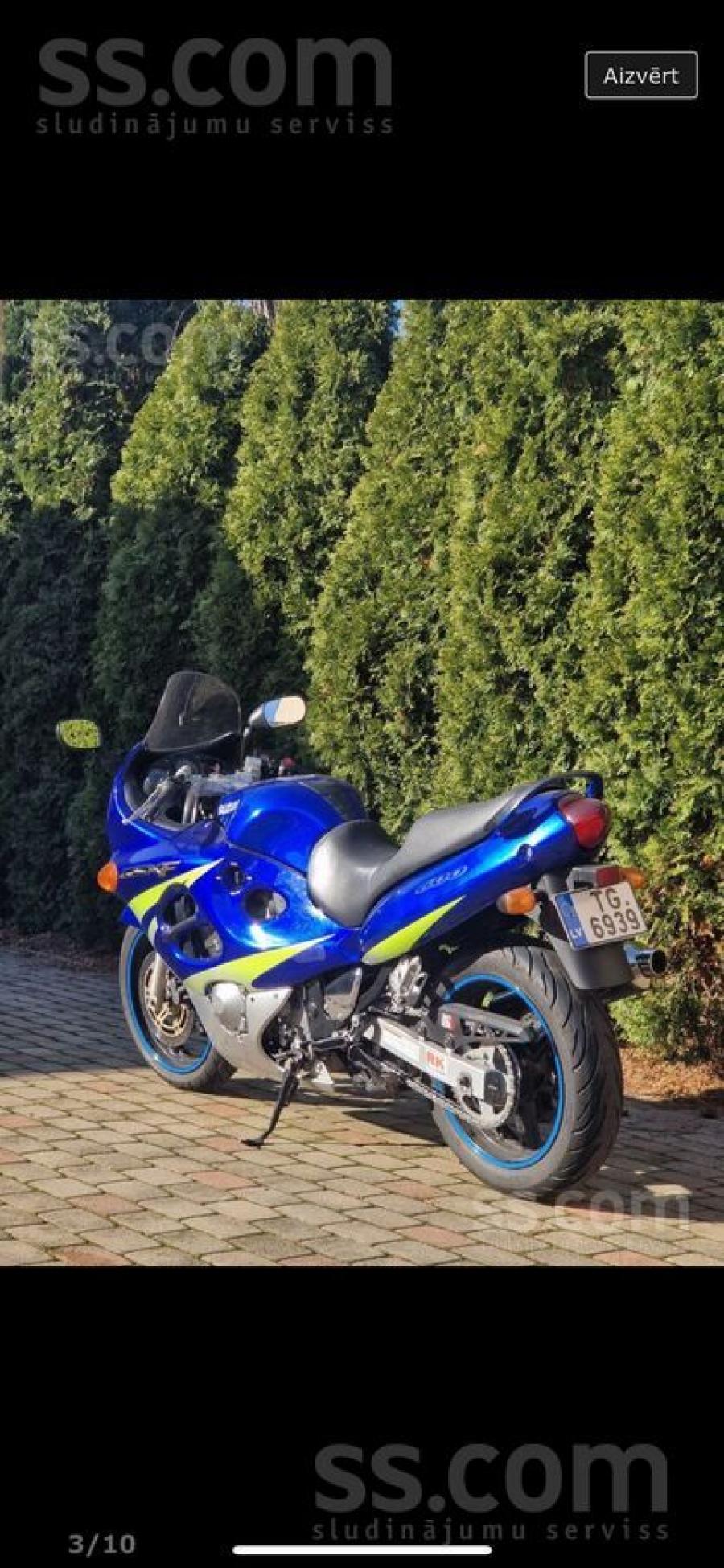 Suzuki GSX 600F 2003 Rīga, ar dzinēja tilpumu 0.60 L un nobraukumu 0 tūkst. km par 1700 €, foto 4 vietnē AUTOMOTO.COM.LV