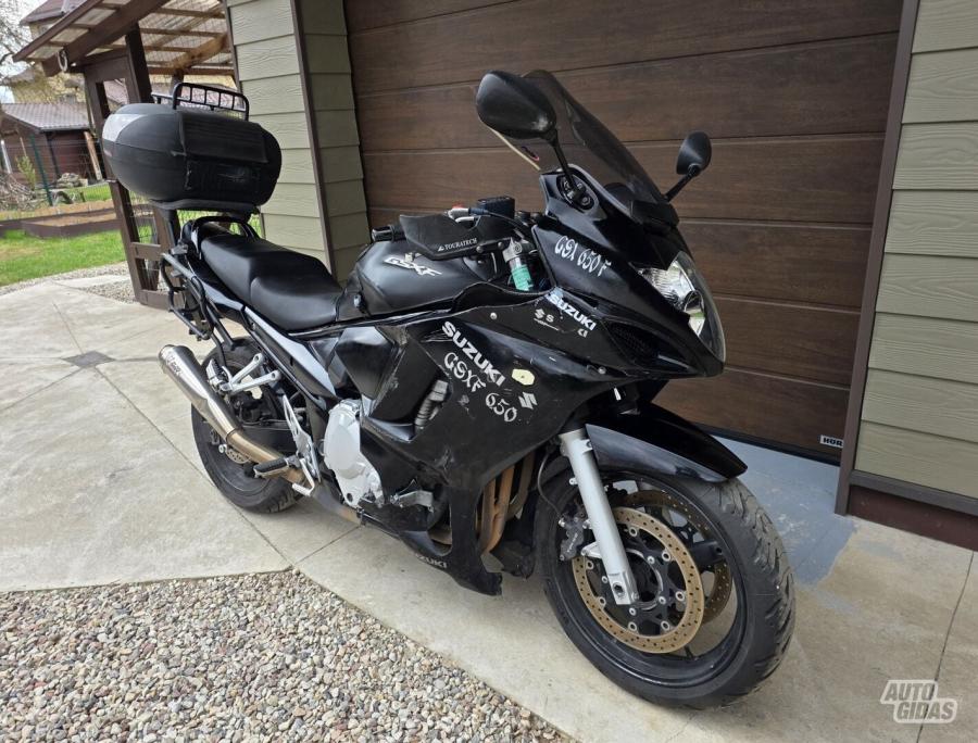 Black Suzuki GSX-F 2008 in Pasvalys, with an engine capacity of 0.65 L and mileage of 82 thousand km for 1399 €, photo 5 on AUTOMOTO.COM.LV