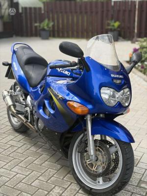 Zils Suzuki GSX-F 2001 Rokiškis, ar dzinēja tilpumu 0.60 L un nobraukumu 60 tūkst. km par 1500 €, foto  vietnē AUTOMOTO.COM.LV