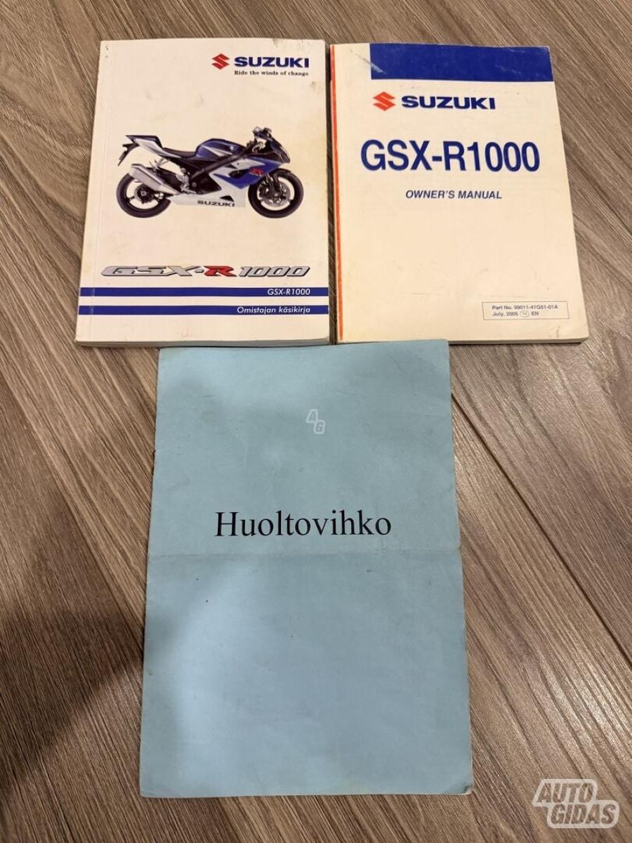 Melns Suzuki GSX-R 2006 Utena, ar dzinēja tilpumu 1.00 L un nobraukumu 72 tūkst. km par 4700 €, foto 23 vietnē AUTOMOTO.COM.LV