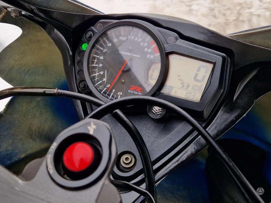 Синий Сузуки GSX-R 2006 в Вильнюс, объемом двигателя 1.00 л и пробегом 53 тыс. км за 3350 €, фото 21 на AUTOMOTO.COM.LV