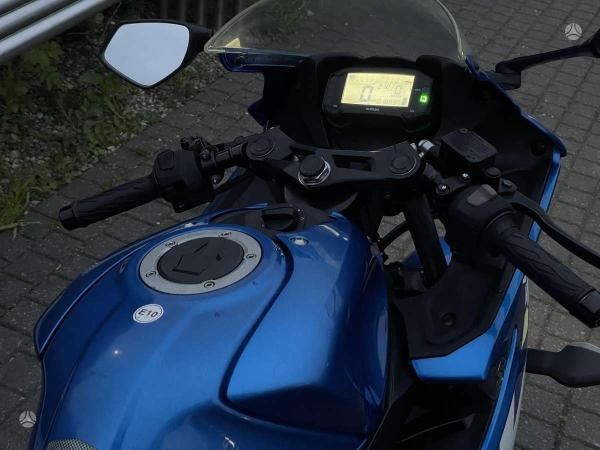 Suzuki GSX-R 2018 in Vilnius on AUTOMOTO.COM.LV Blue Suzuki GSX-R 2018 in Vilnius, with an engine capacity of 0.13 L and mileage of 18 thousand km for 2000 €, photo 7 on AUTOMOTO.COM.LV