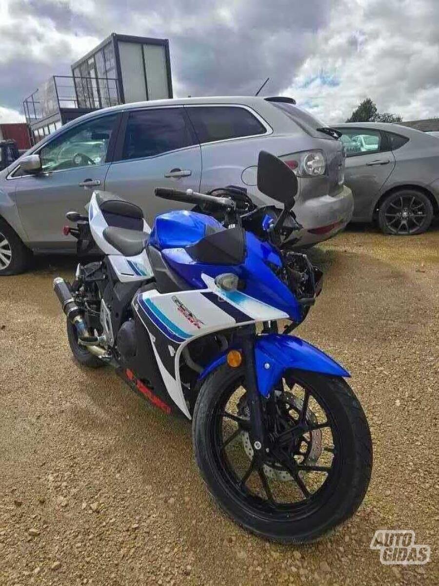 Blue Suzuki GSX-R 2019 in Siauliai, with an engine capacity of 0.25 L and mileage of 0 thousand km for 1250 €, photo 1 on AUTOMOTO.COM.LV