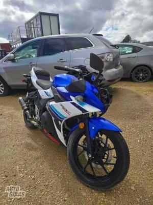 Zils Suzuki GSX-R 2019 Šauļi, ar dzinēja tilpumu 0.25 L un nobraukumu 0 tūkst. km par 1250 €, foto  vietnē AUTOMOTO.COM.LV