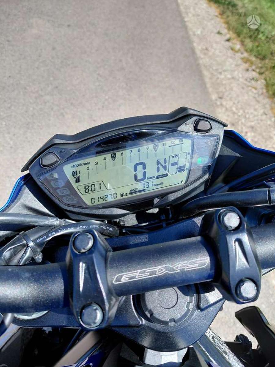 Черный Сузуки GSX-S 2018 в Мариямполе, объемом двигателя 0.75 л и пробегом 14 тыс. км за 5000 €, фото 9 на AUTOMOTO.COM.LV
