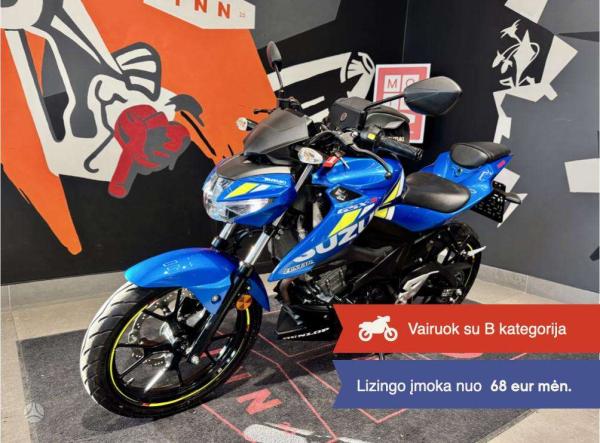 Zils Suzuki GSX-S 2020 Viļņa, ar dzinēja tilpumu 0.13 L un nobraukumu 19 tūkst. km par 3199 €, foto 1 vietnē AUTOMOTO.COM.LV