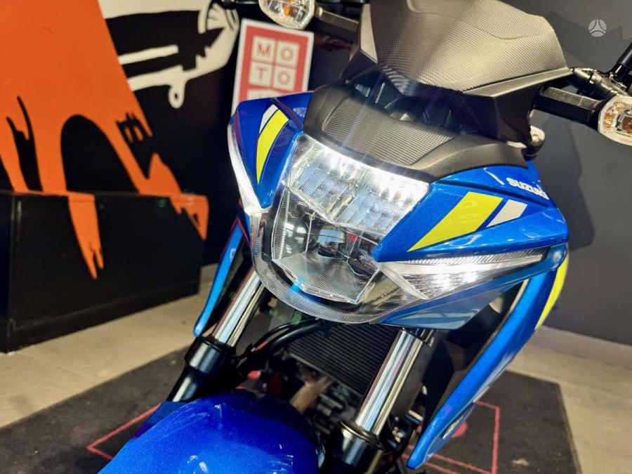 Blue Suzuki GSX-S 2020 in Vilnius, with an engine capacity of 0.13 L and mileage of 19 thousand km for 3199 €, photo 13 on AUTOMOTO.COM.LV