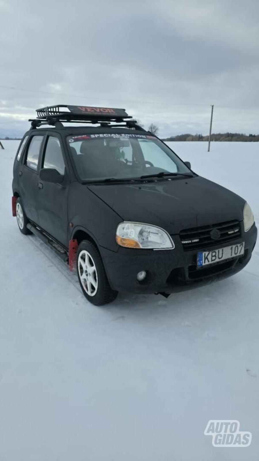 Black Suzuki Ignis 2002 in Kaunas, with an engine capacity of 1.30 L and mileage of 196 thousand km for 1350 €, photo 2 on AUTOMOTO.COM.LV