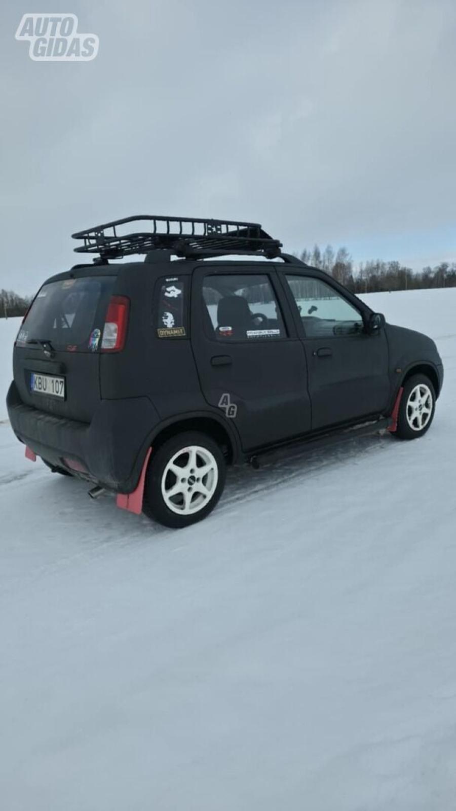 Black Suzuki Ignis 2002 in Kaunas, with an engine capacity of 1.30 L and mileage of 196 thousand km for 1350 €, photo 4 on AUTOMOTO.COM.LV