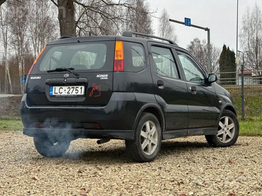 Black Suzuki Ignis 2005 in Jelgava, with an engine capacity of 1.20 L and mileage of 0 thousand km for 1300 €, photo 4 on AUTOMOTO.COM.LV