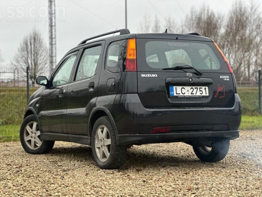 Black Suzuki Ignis 2005 in Jelgava, with an engine capacity of 1.20 L and mileage of 0 thousand km for 1300 €, photo 6 on AUTOMOTO.COM.LV