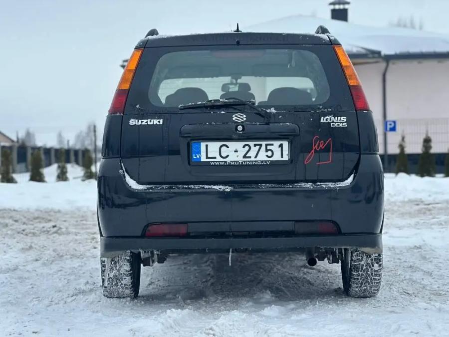 Black Suzuki Ignis 2005 in Jelgava, with an engine capacity of 1.20 L and mileage of 240 thousand km for 1300 €, photo 6 on AUTOMOTO.COM.LV