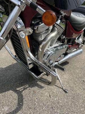 Red Suzuki Intruder 1996 in Pakruojis, with an engine capacity of 0.80 L and mileage of 19 thousand km for 3000 €, photo 11 on AUTOMOTO.COM.LV
