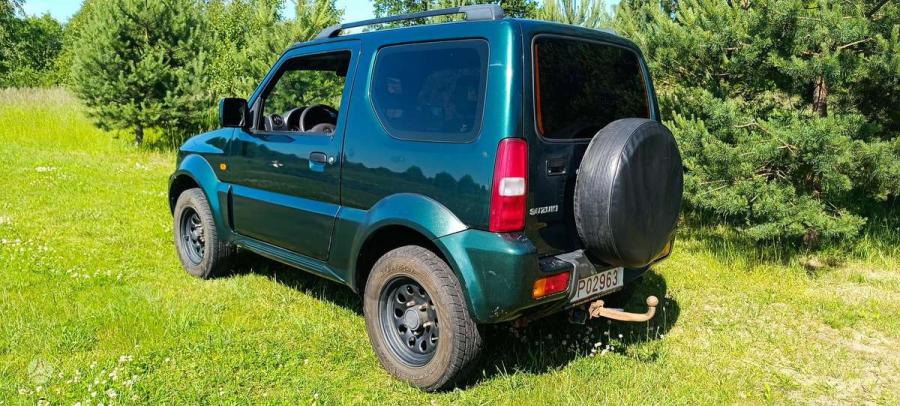 Zaļš Suzuki Jimny 2006 Rokiškis, ar dzinēja tilpumu 1.30 L un nobraukumu 113 tūkst. km par 3100 €, foto 12 vietnē AUTOMOTO.COM.LV